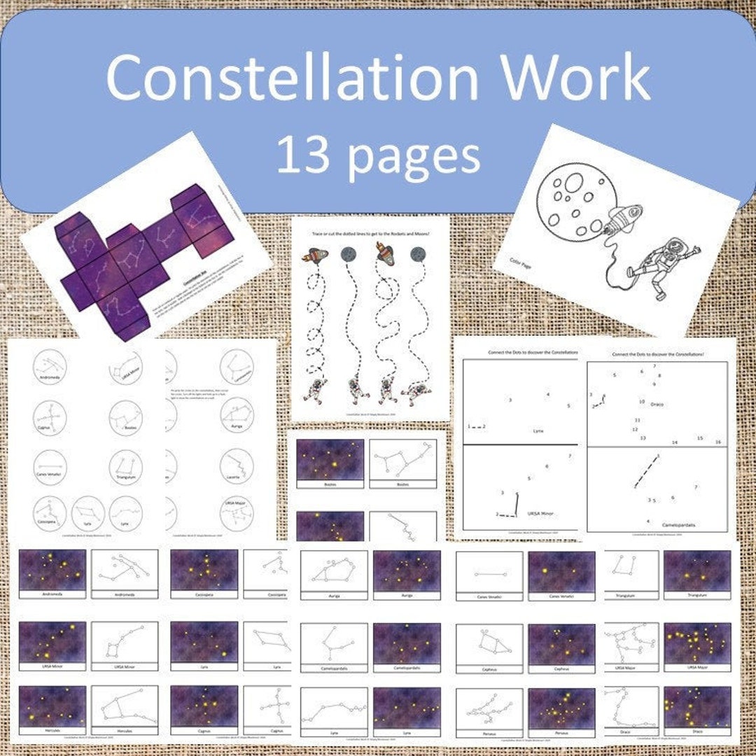 Constellation Study! Montessori Preschool Star Study - Etsy