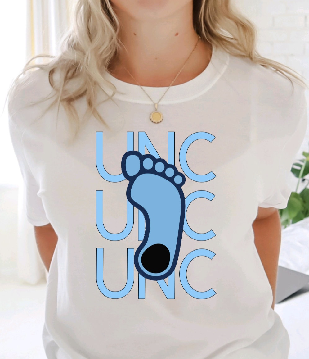 UNC Tarheel Fashion T-shirt - Etsy