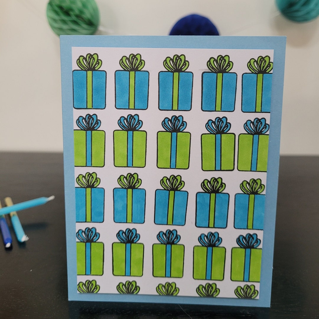 Handmade Birthday Card | Happy Birthday Card With Presents ...