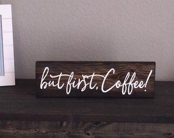 Wooden Coffee Sign | Etsy