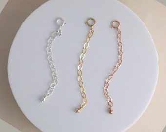 Add-on Necklace Extender Chain With Teardrop Bead - Etsy