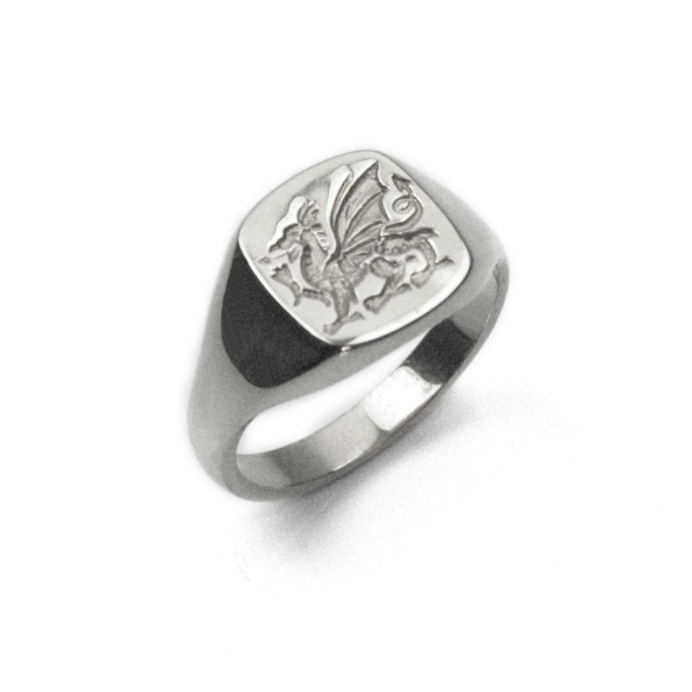 Signet Ring Gold Welsh Dragon - Etsy UK