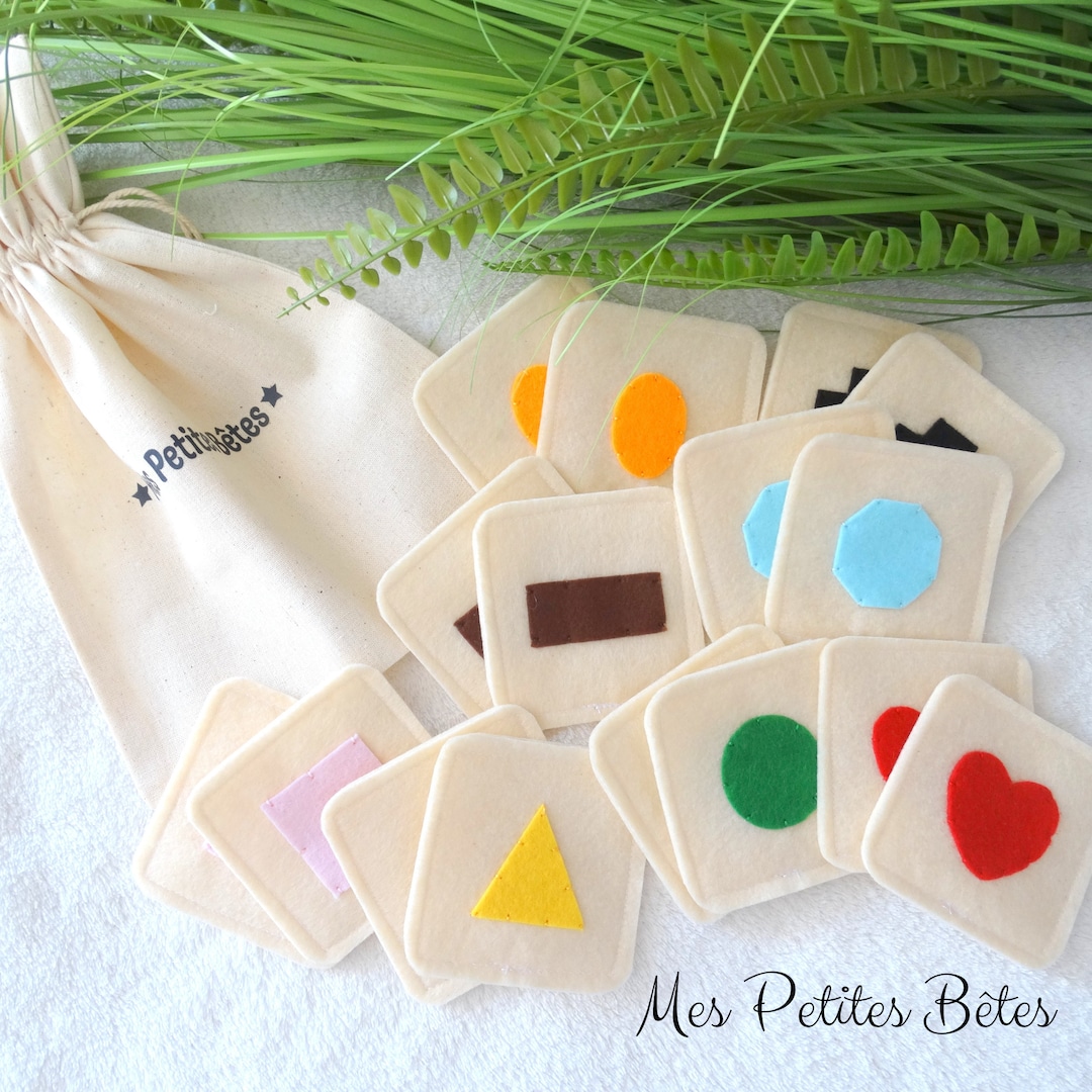 Jeu Mémory des formes et des couleurs mémo des formes jeu de - Etsy France