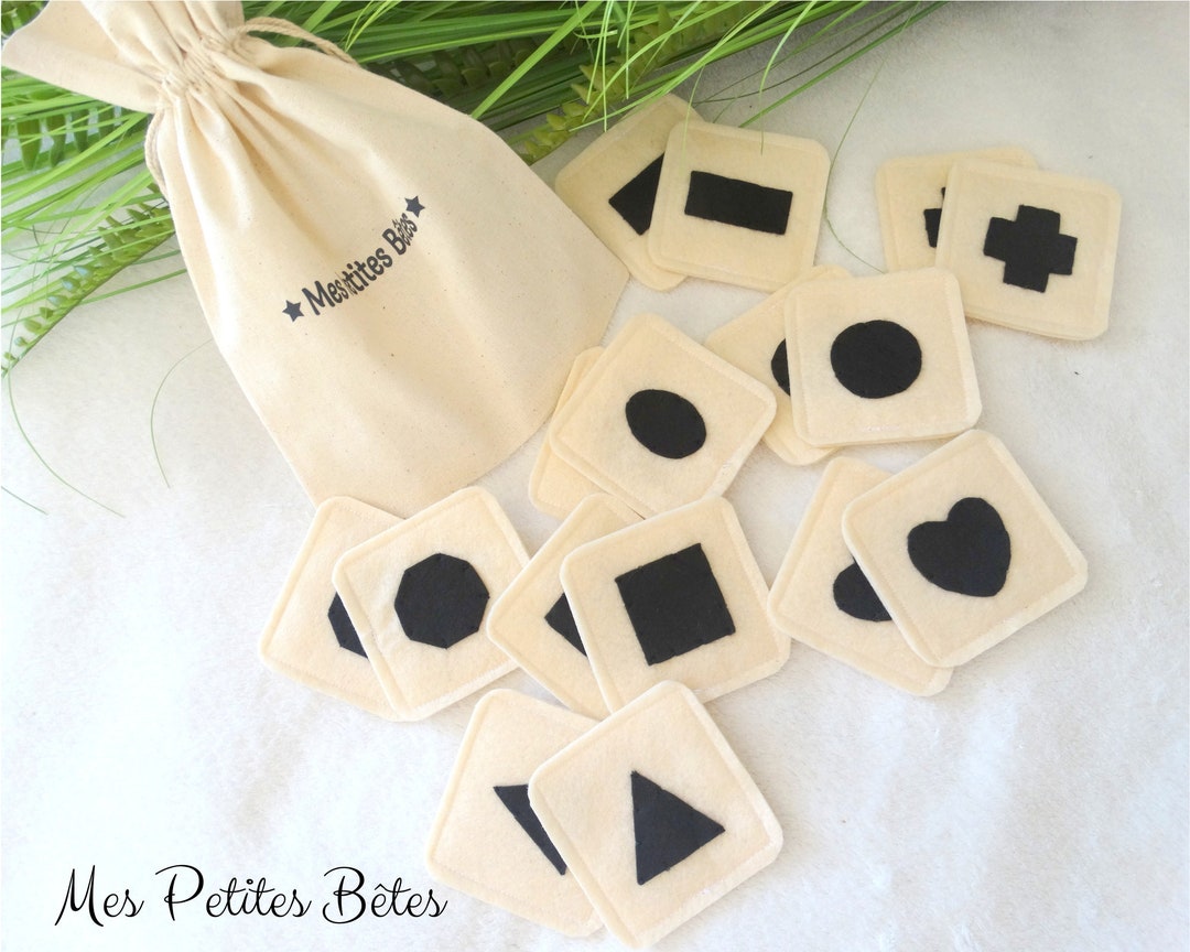 Memory of Shapes Game Memo of Shapes Memory and Observation - Etsy