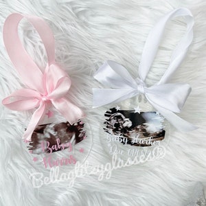 Personalised Baby Scan Photo Christmas Bauble, Personalised Baby Scan ...