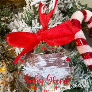 Personalised Baby Scan Photo Christmas Bauble, Personalised Baby Scan ...