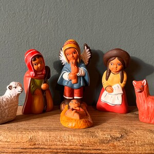 Nativity Scene, Nativity Set, Ceramic Nativity Set 6 Pieces, Nativity ...