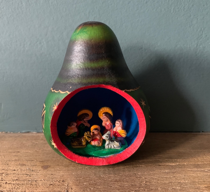 Nativity Set Gourd Nativity Scene Christmas Decorarion - Etsy