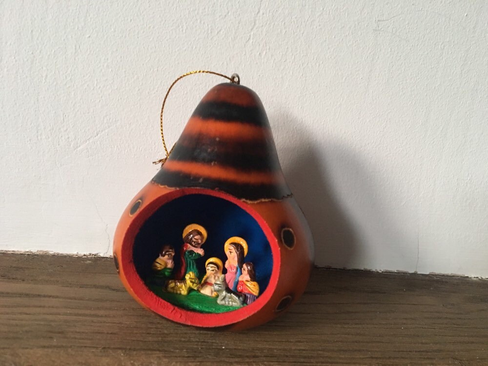 Nativity Set Gourd, Nativity Scene, Christmas Decorarion - Etsy