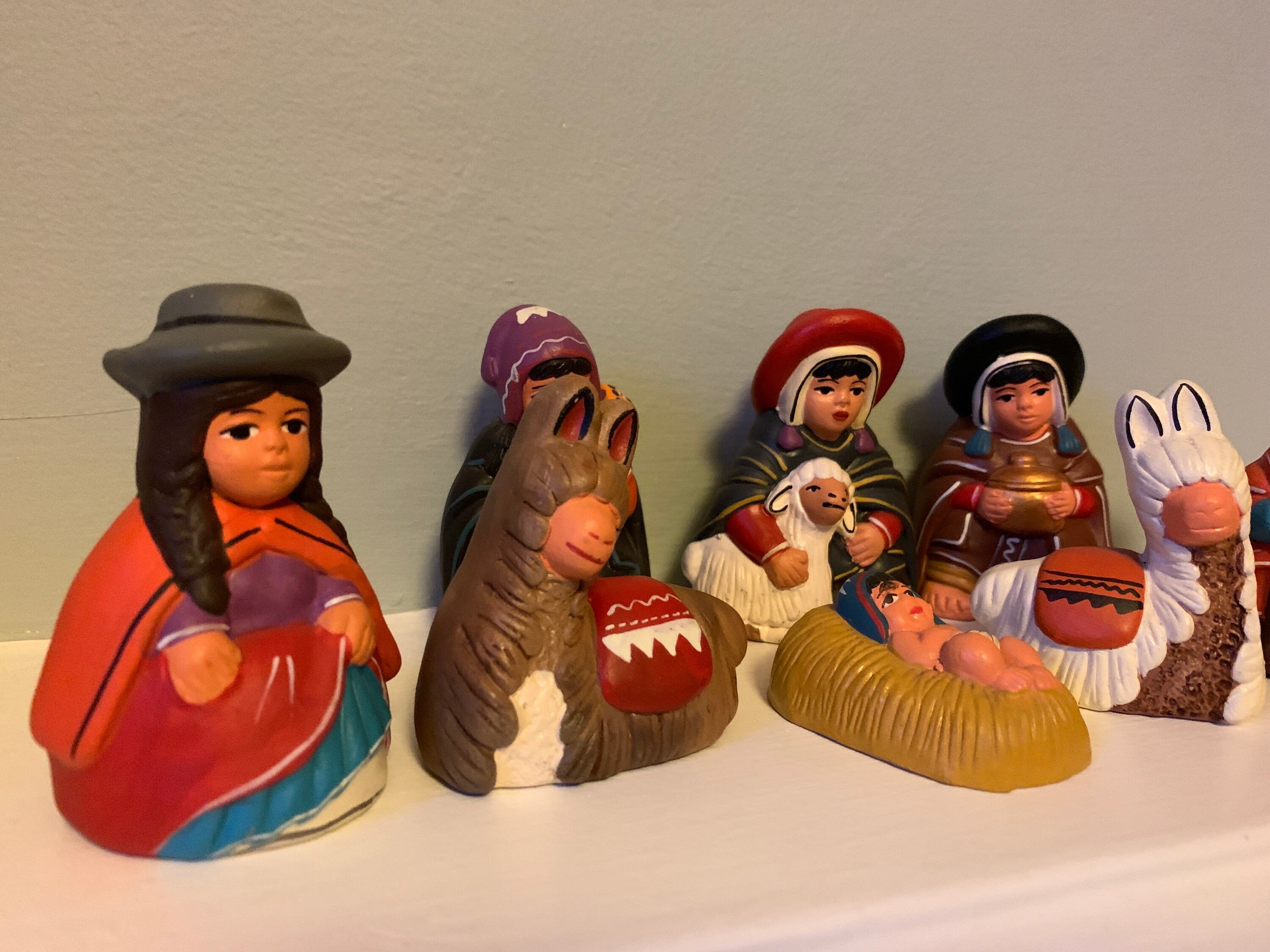 Nativity Scene Nativity Set Ceramic Nativity Set 8 Pieces - Etsy