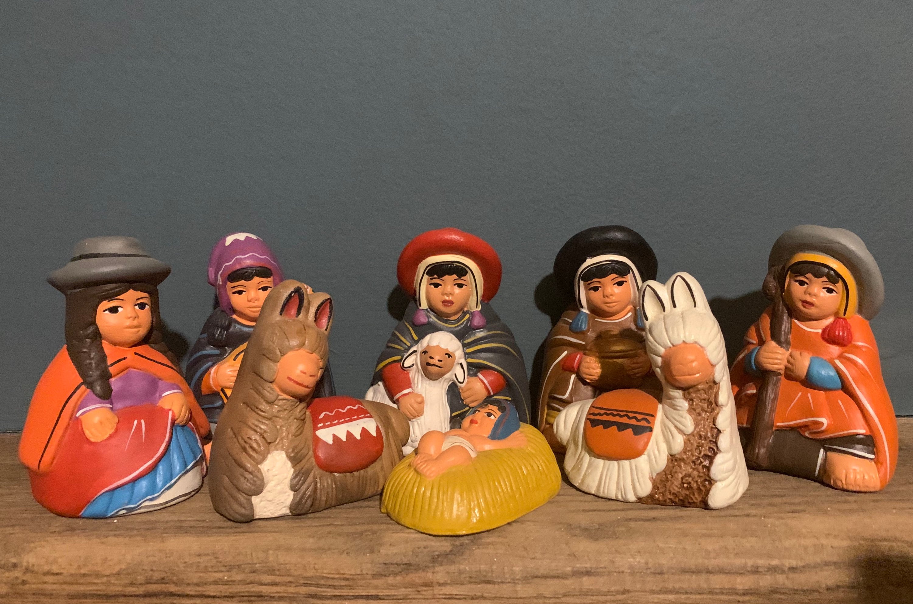 Nativity Scene Nativity Set Ceramic Nativity Set 8 Pieces - Etsy
