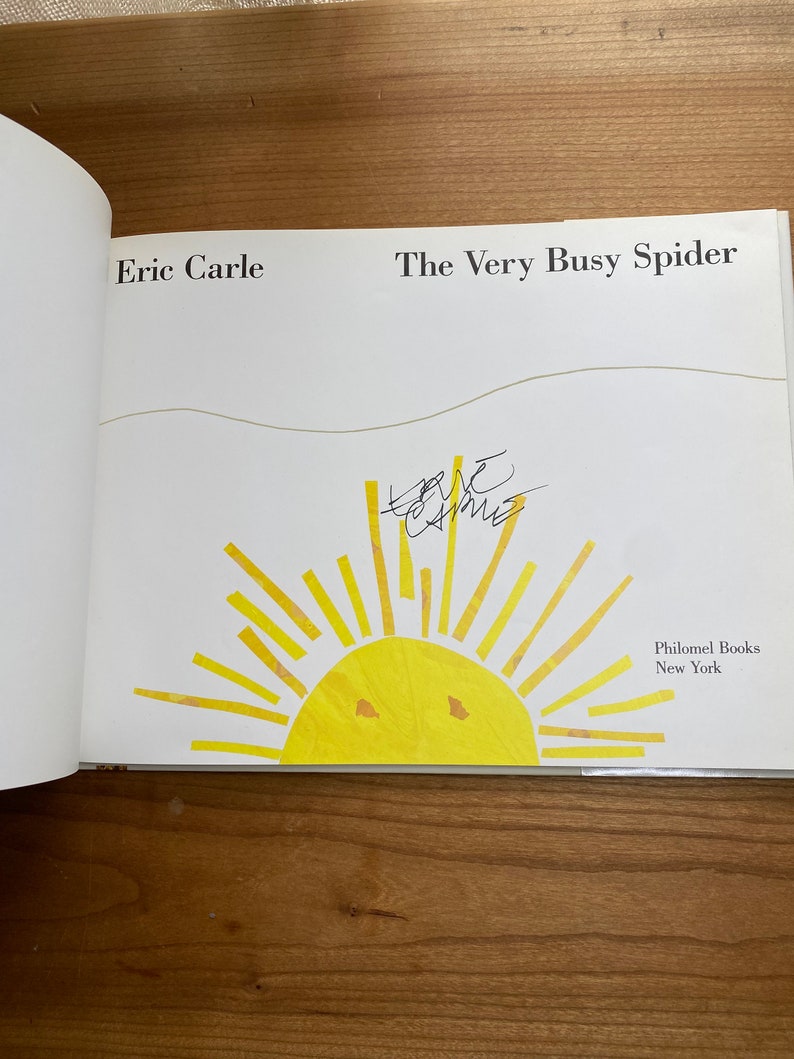 Signed * the Very Busy Spider, Eric Carle, Early Printing - Etsy