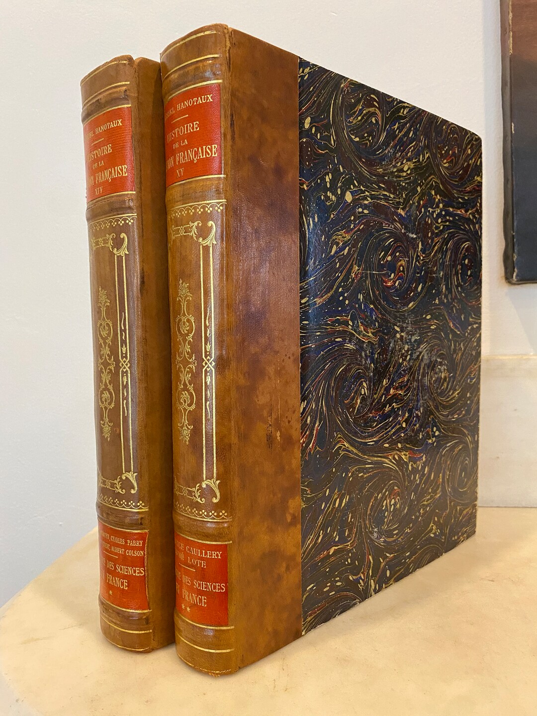 Large / Near Folio 1924 French Leather Bound Art Books, Histoire De La ...