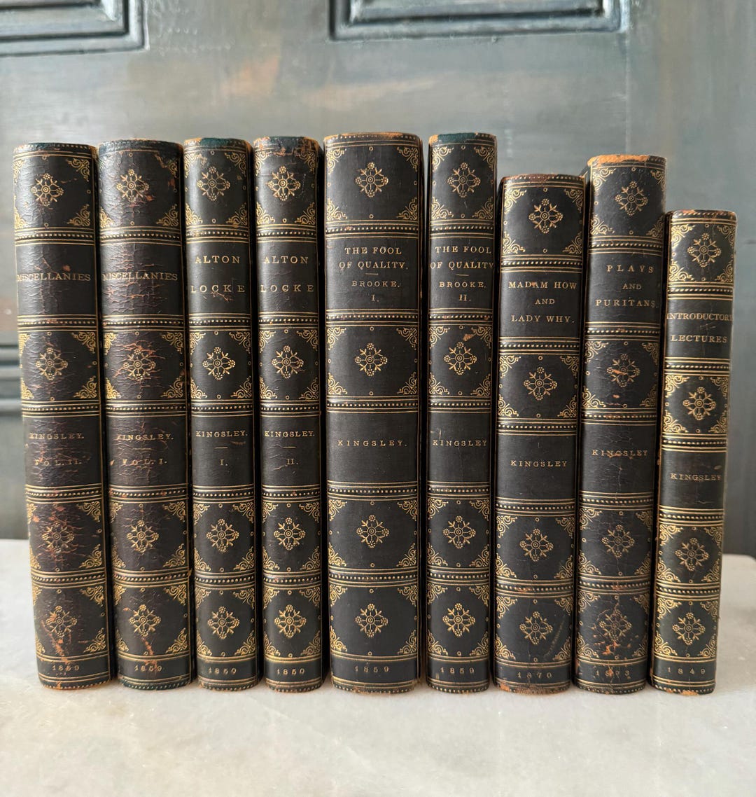 Charles Kingsley, 9 Volume Set, First and Other Collection-worthy ...