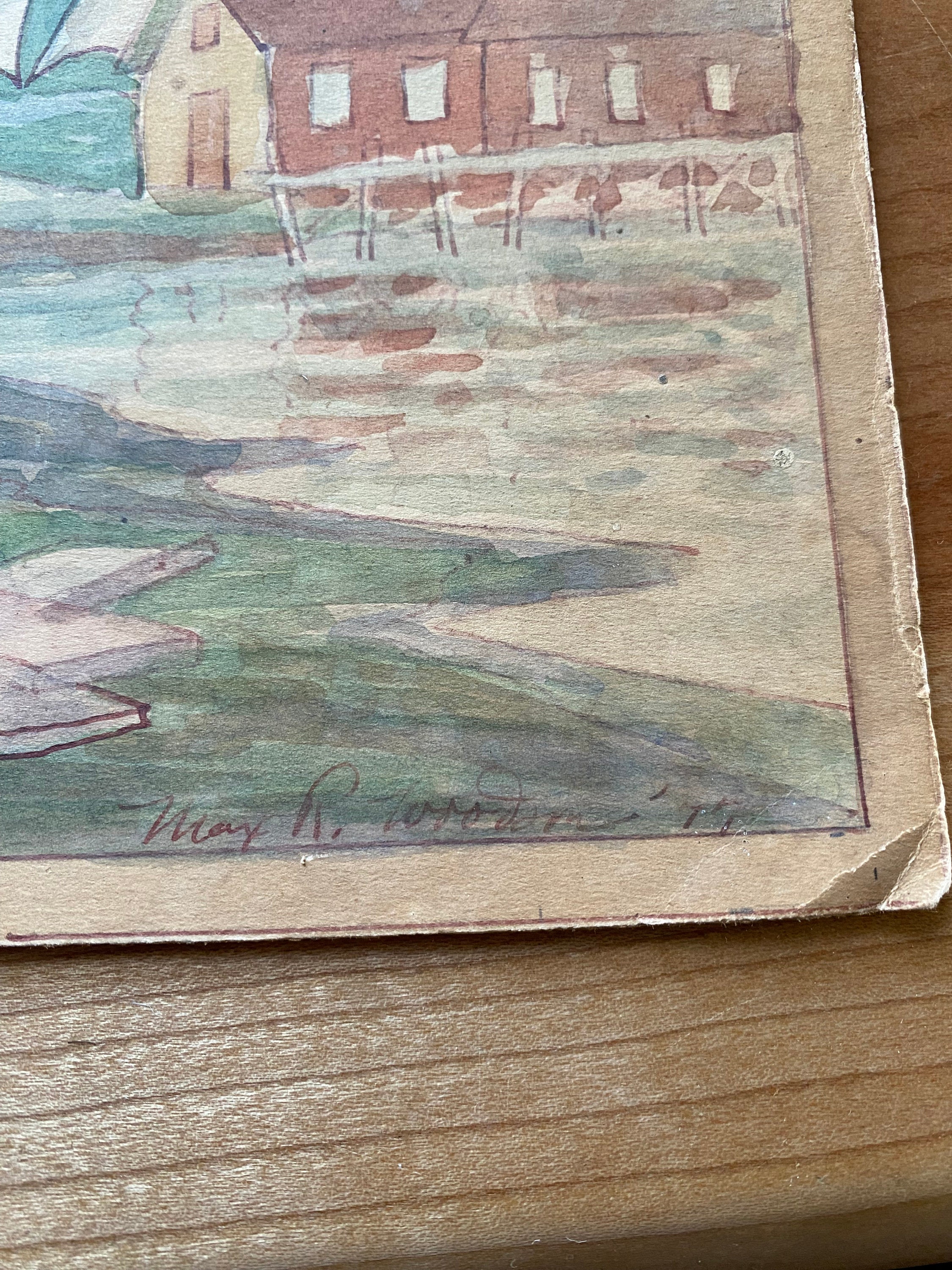Max Russell Woodson 1895 1953 Watercolor/drawing on Board - Etsy