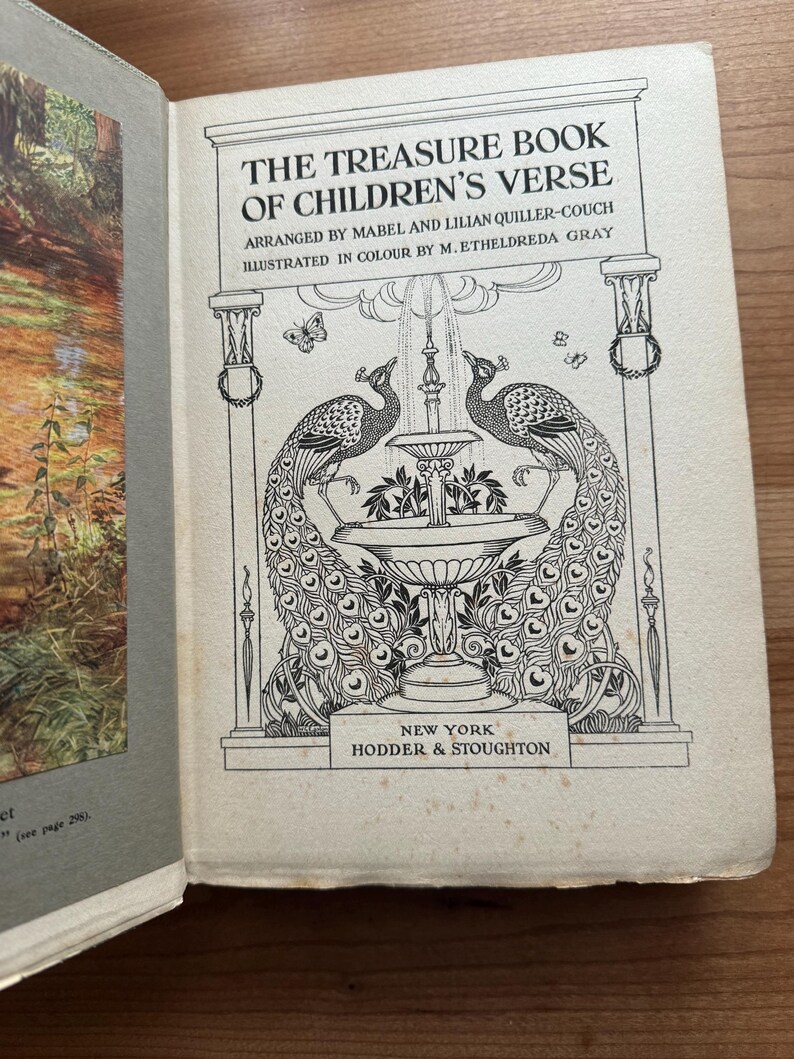 The Treasure Book of Children's Verse, Mabel and Lillian Quiller-couch ...