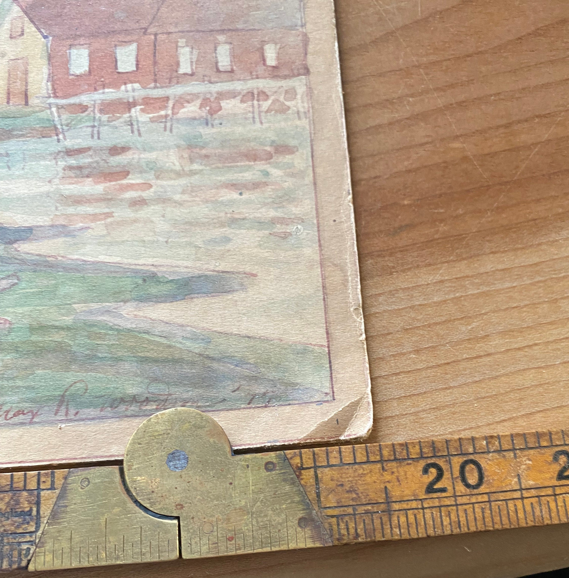Max Russell Woodson 1895 1953 Watercolor/drawing on Board - Etsy