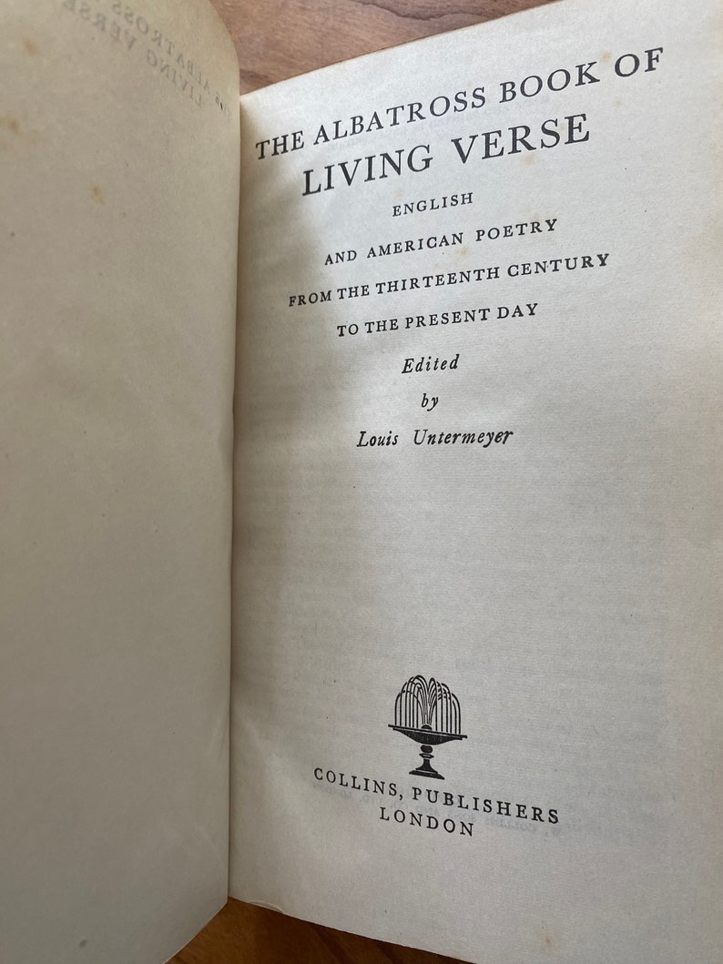 The Albatross of Living Verse, English and American Poetry From the ...
