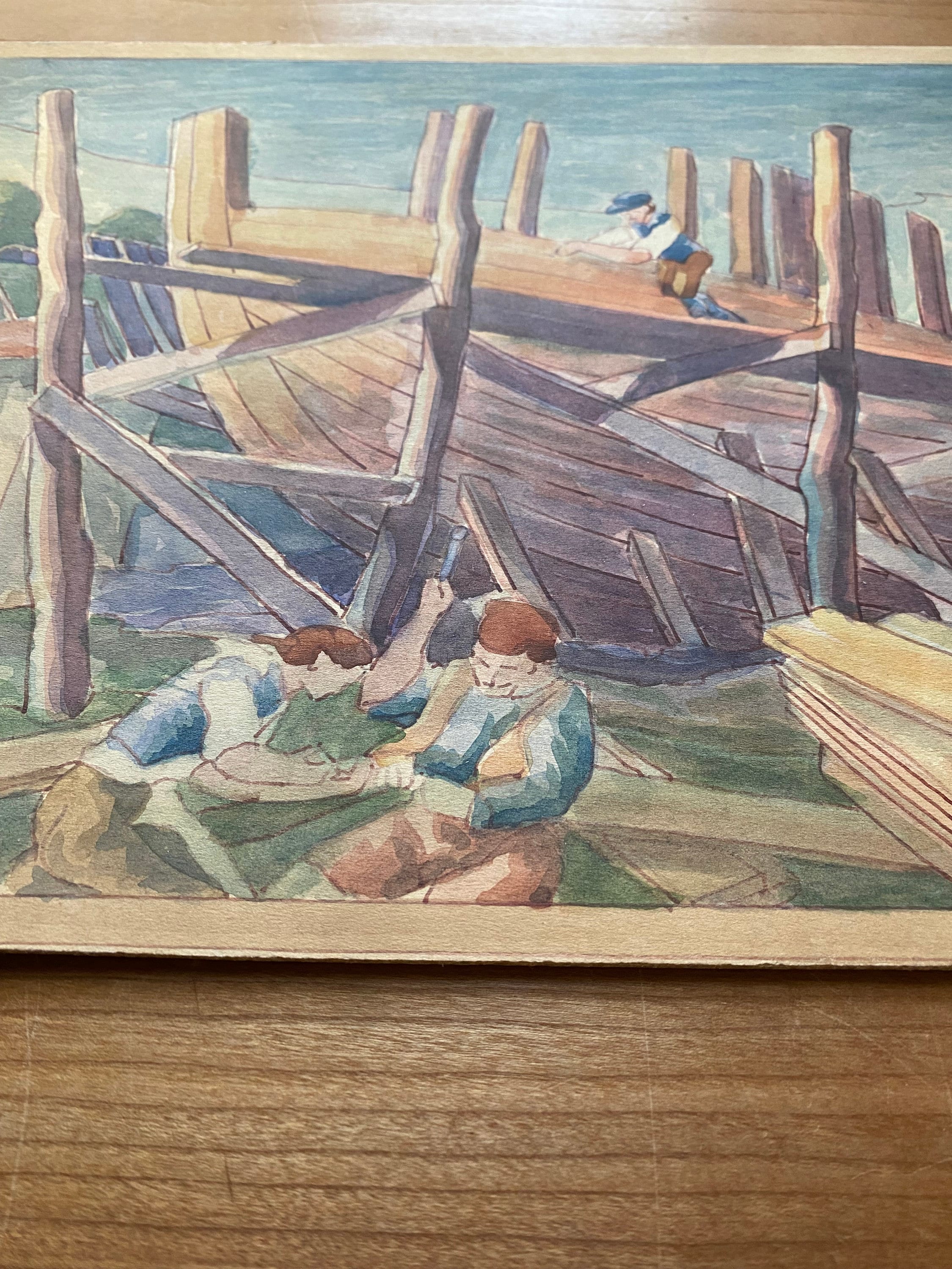 Max Russell Woodson 1895 1953 Watercolor/drawing on Board - Etsy