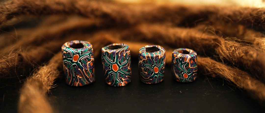 Dreadlock Beads Polymer Clay Dread Beads Dread Jewelry Colorful Dread ...