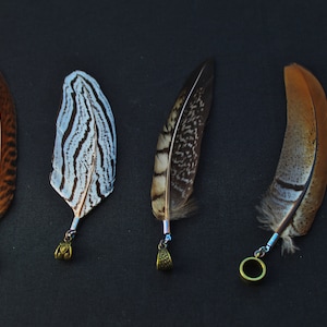 Dread Jewelry With Feather | Hippie Jewelry | Ethno Dreadbead | Loc ...
