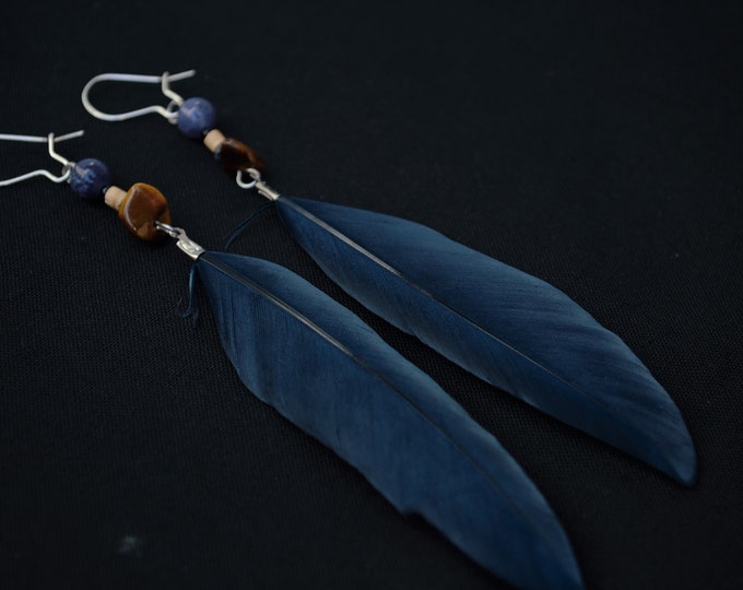 Feather Earrings Men Small Feather Earrings Studs Feather Earrings ...