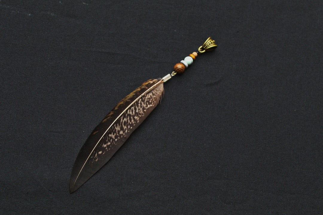 Dread Jewelry With Feather | Dreadperle | Ethno Dreadlock Pearl ...