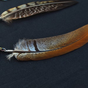 Dread Jewelry With Feather | Hippie Jewelry | Ethno Dreadbead | Loc ...