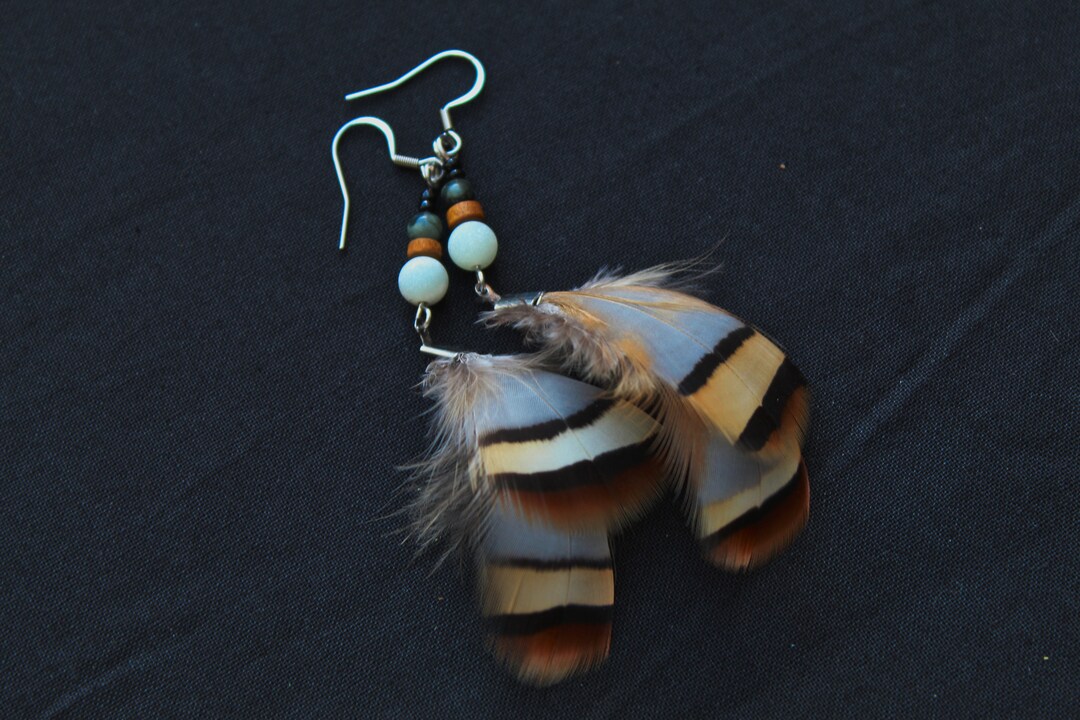 Feather Earrings | Feather Jewelry | Pheasant Feather Earrings ...