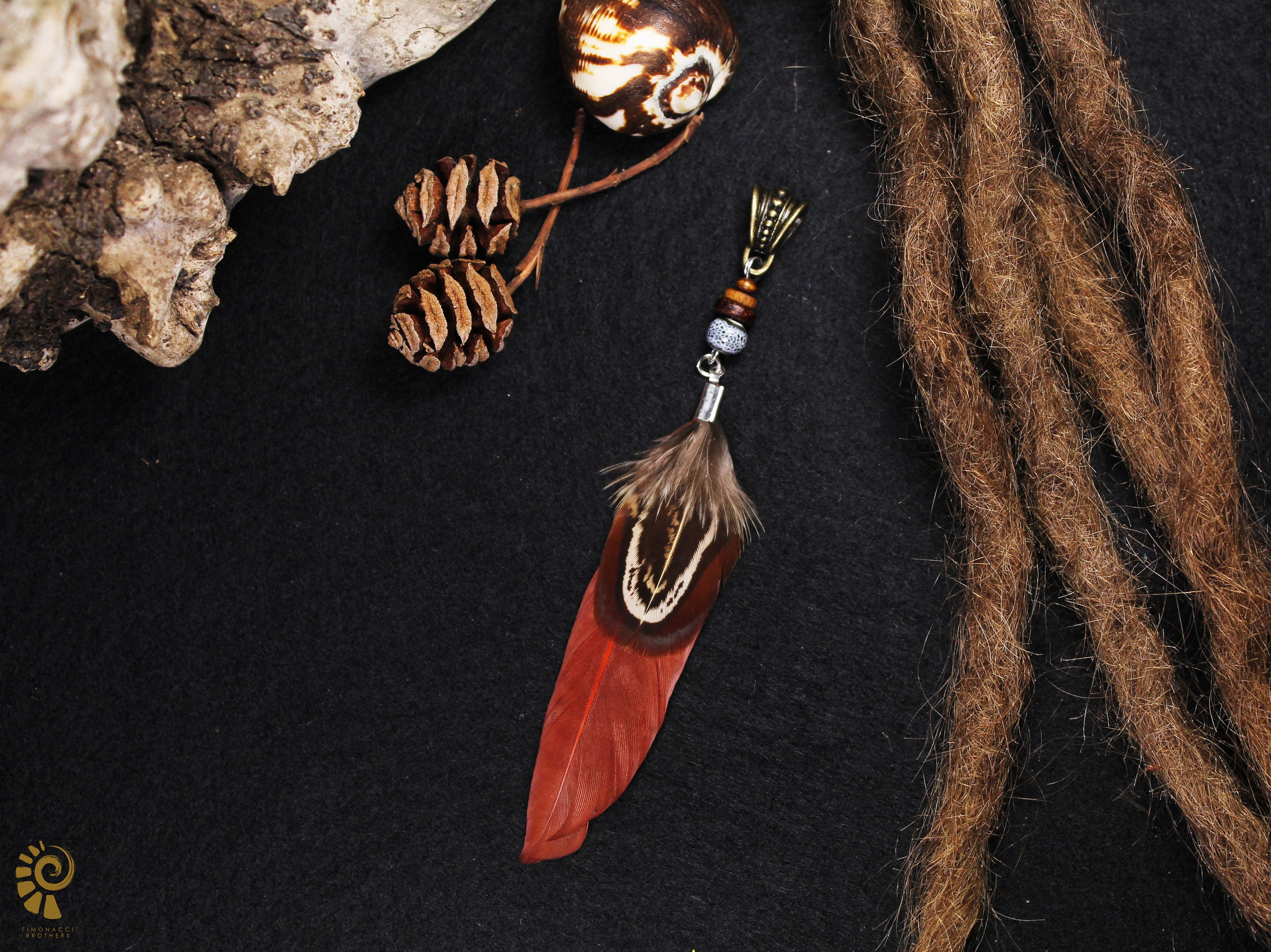 Dreadbead Dreadfeather Dread Jewelry Feather Jewelry for | Etsy