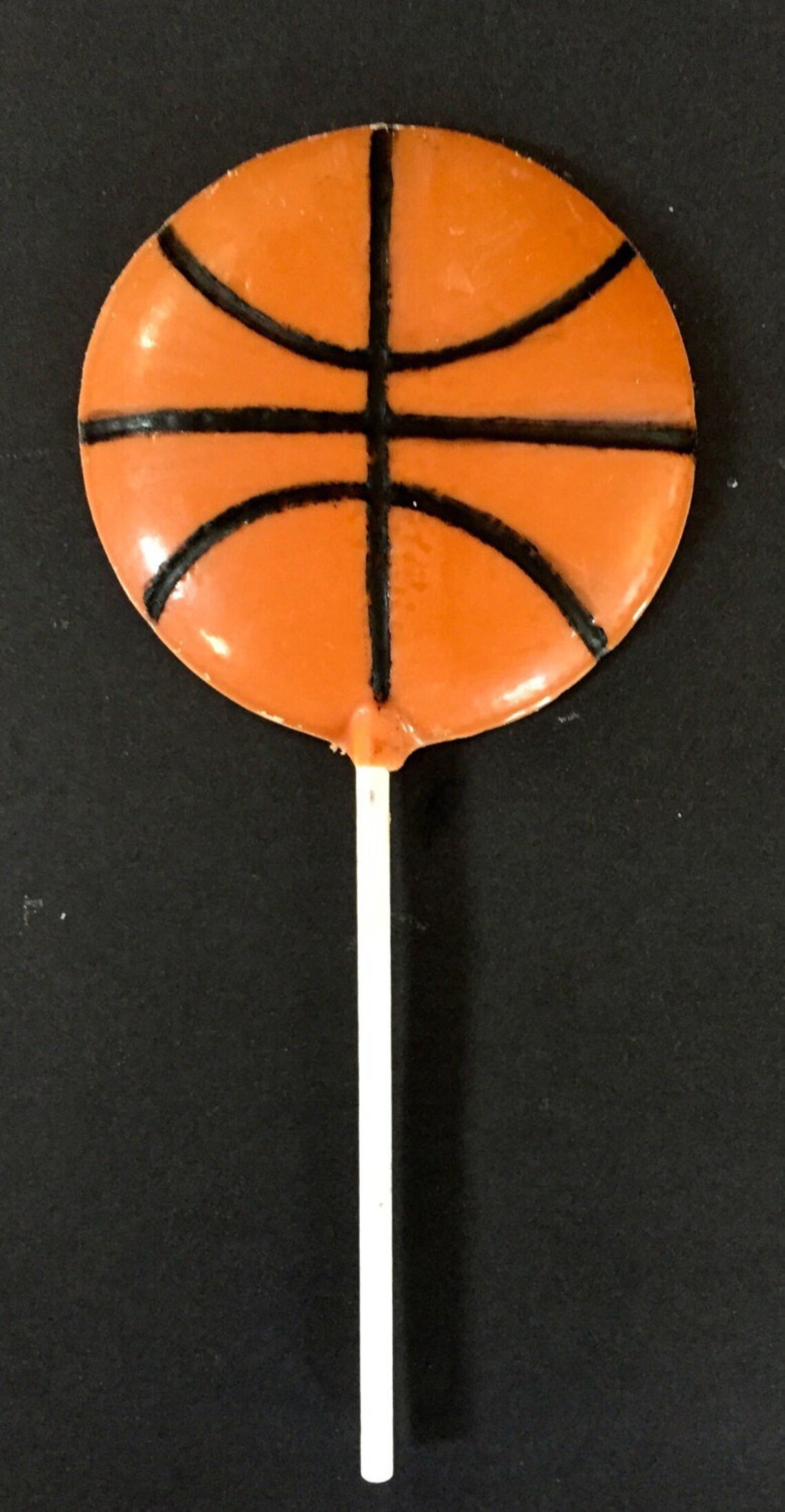 Basketball Chocolate Lollipop | Etsy
