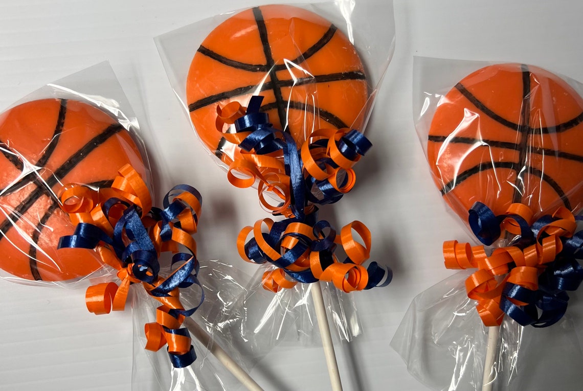 Basketball Chocolate Lollipop - Etsy