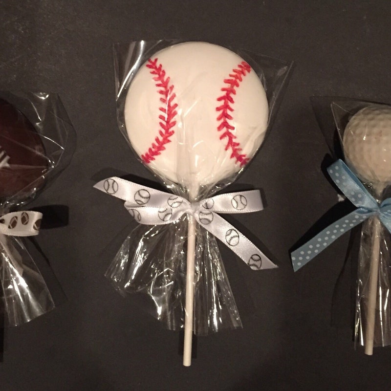 Baseball Lollipop - Etsy