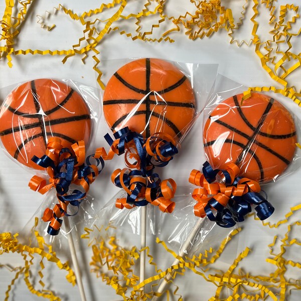 Basketball Cake Pop - Etsy