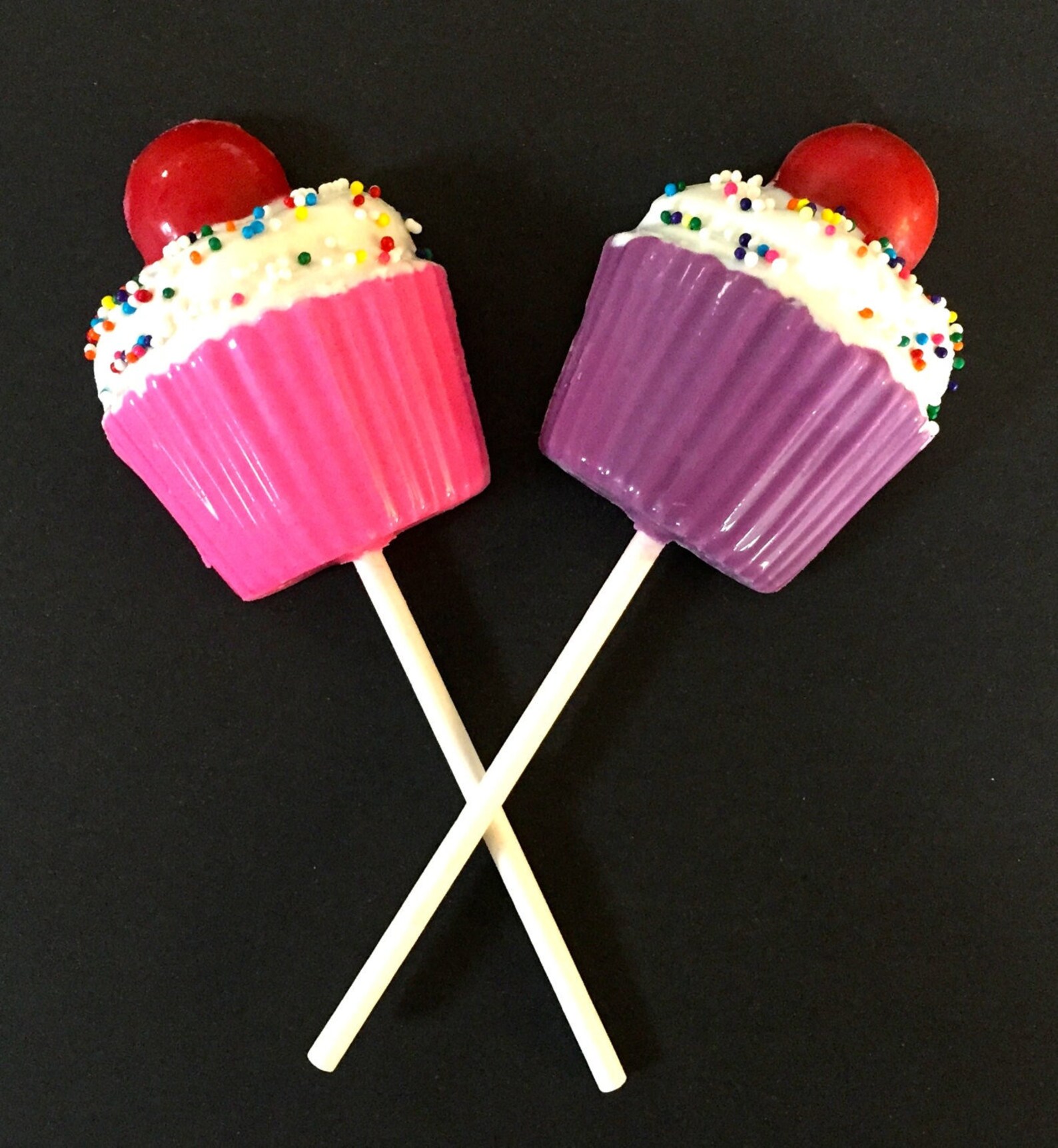 Cupcake Chocolate Lollipops - Etsy