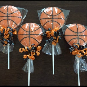 Basketball Chocolate Lollipop - Etsy