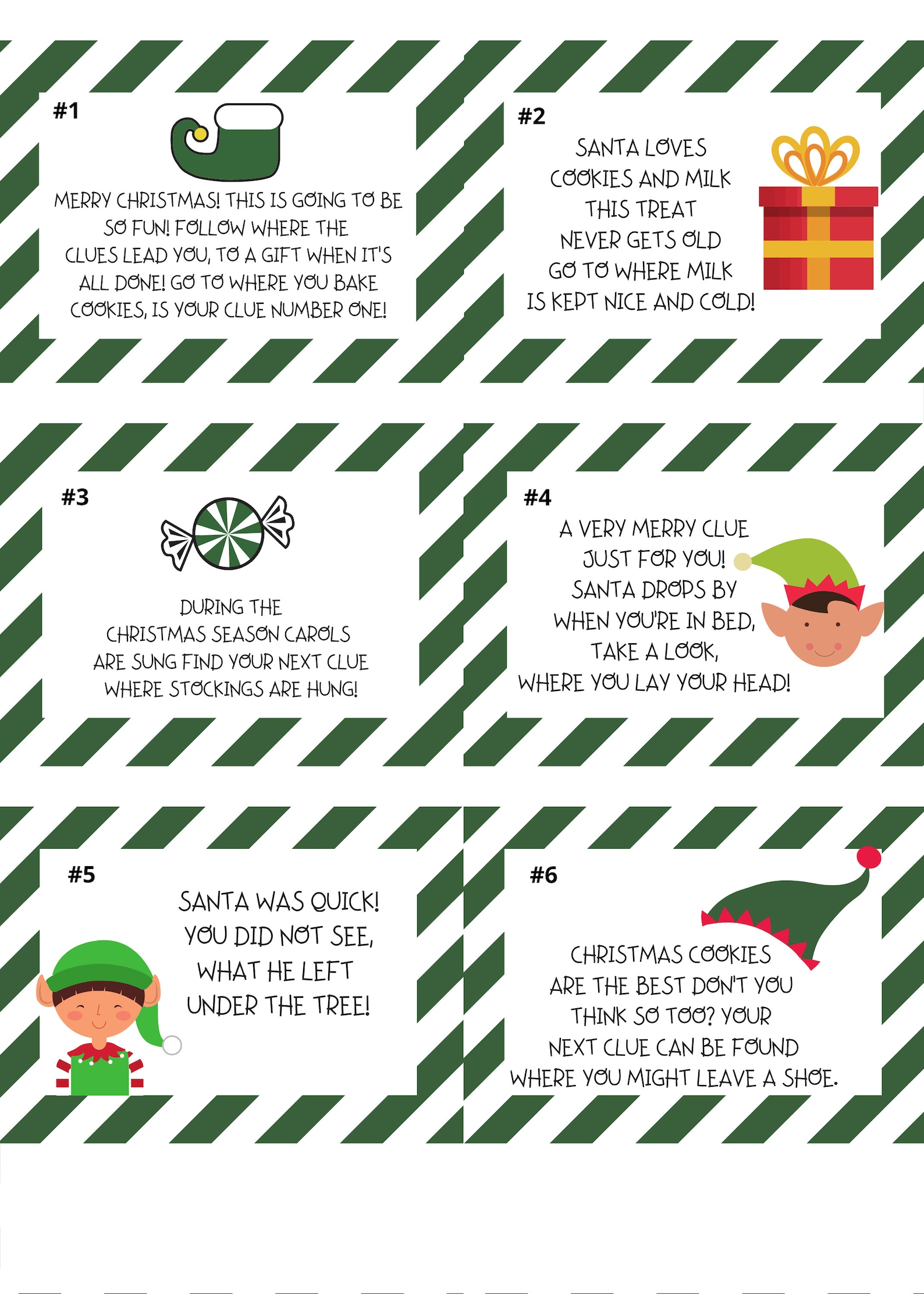 Elf Christmas Scavenger Hunt, Elfie Christmas Game, Fun at Home ...