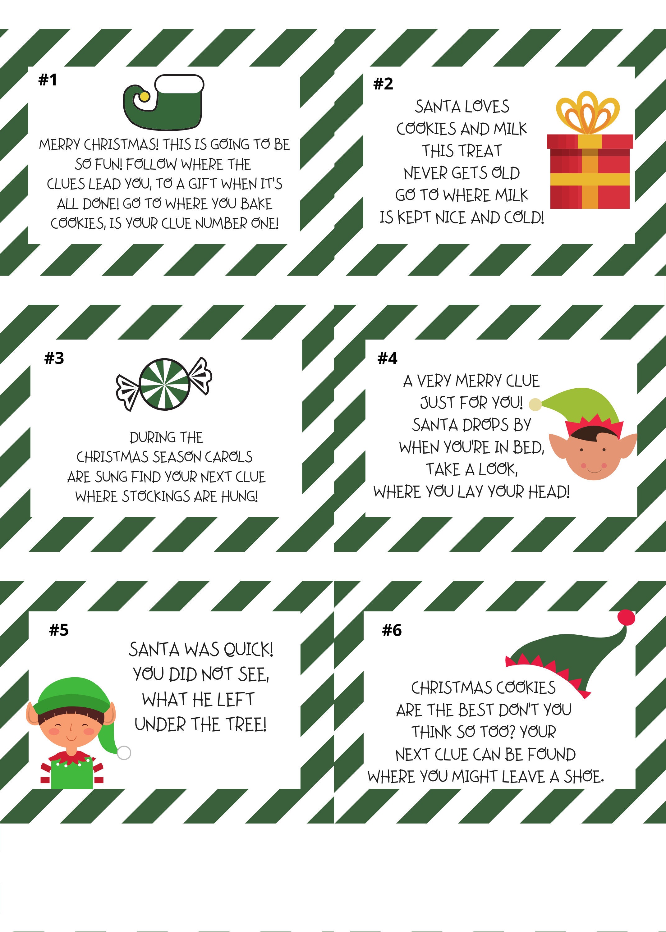 Elf Christmas Scavenger Hunt, Elfie Christmas Game, Fun at Home ...