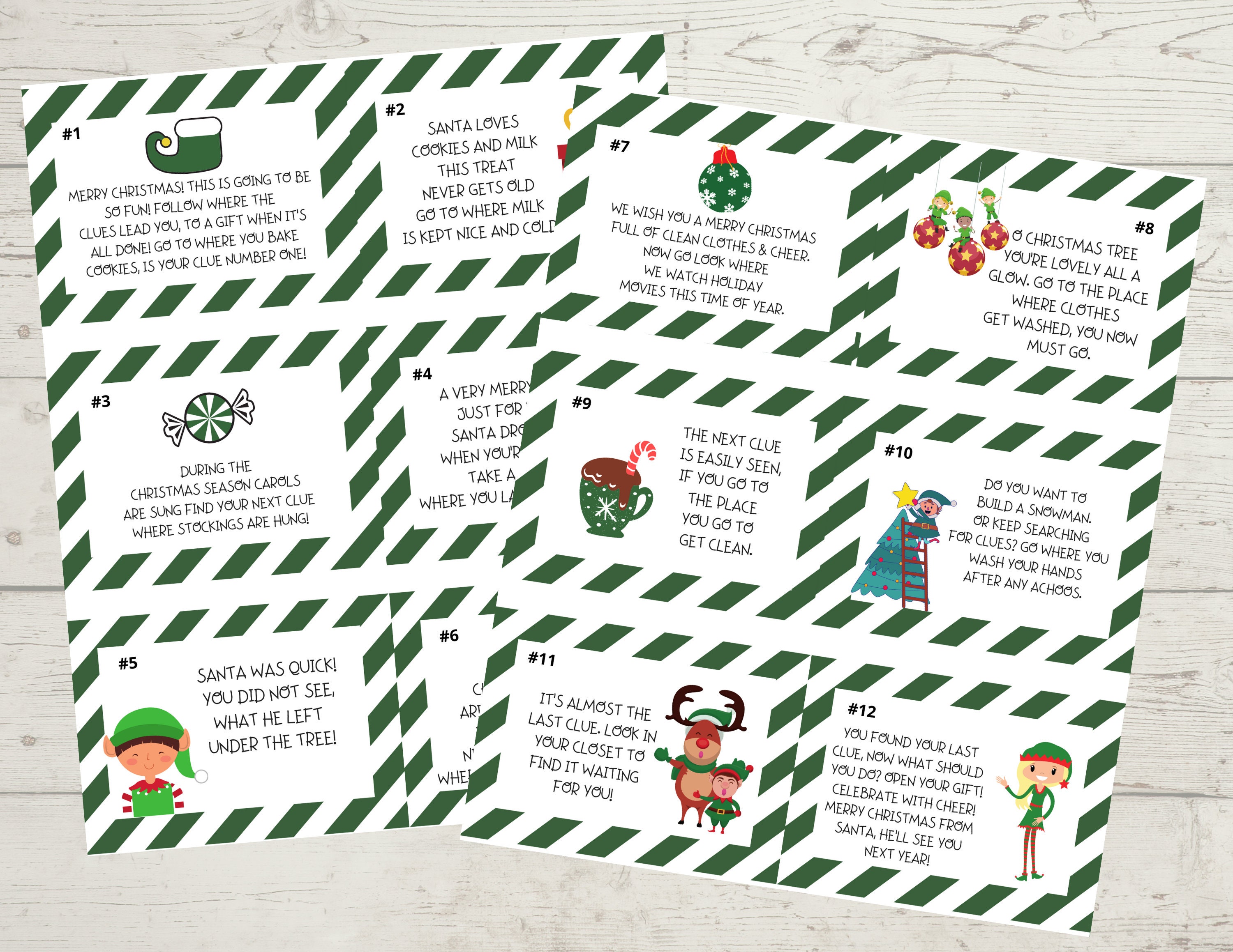 Elf Christmas Scavenger Hunt, Elfie Christmas Game, Fun at Home ...