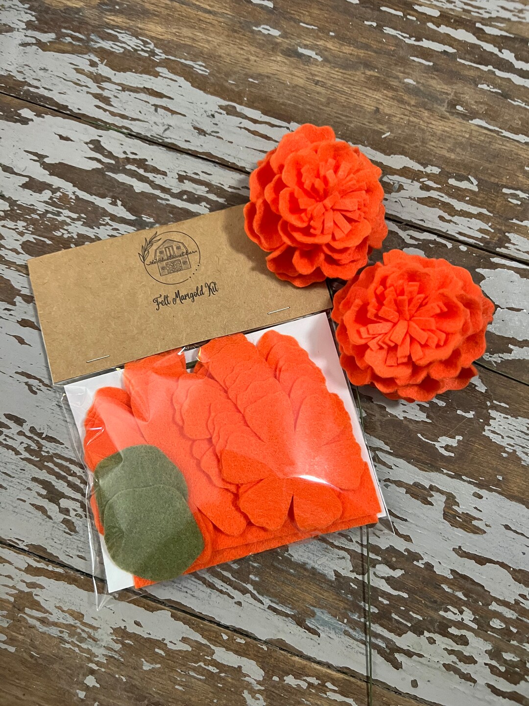 Marigold Craft Kit, Spring Tablescapes, Felt Flower Fun at Home, Fun ...