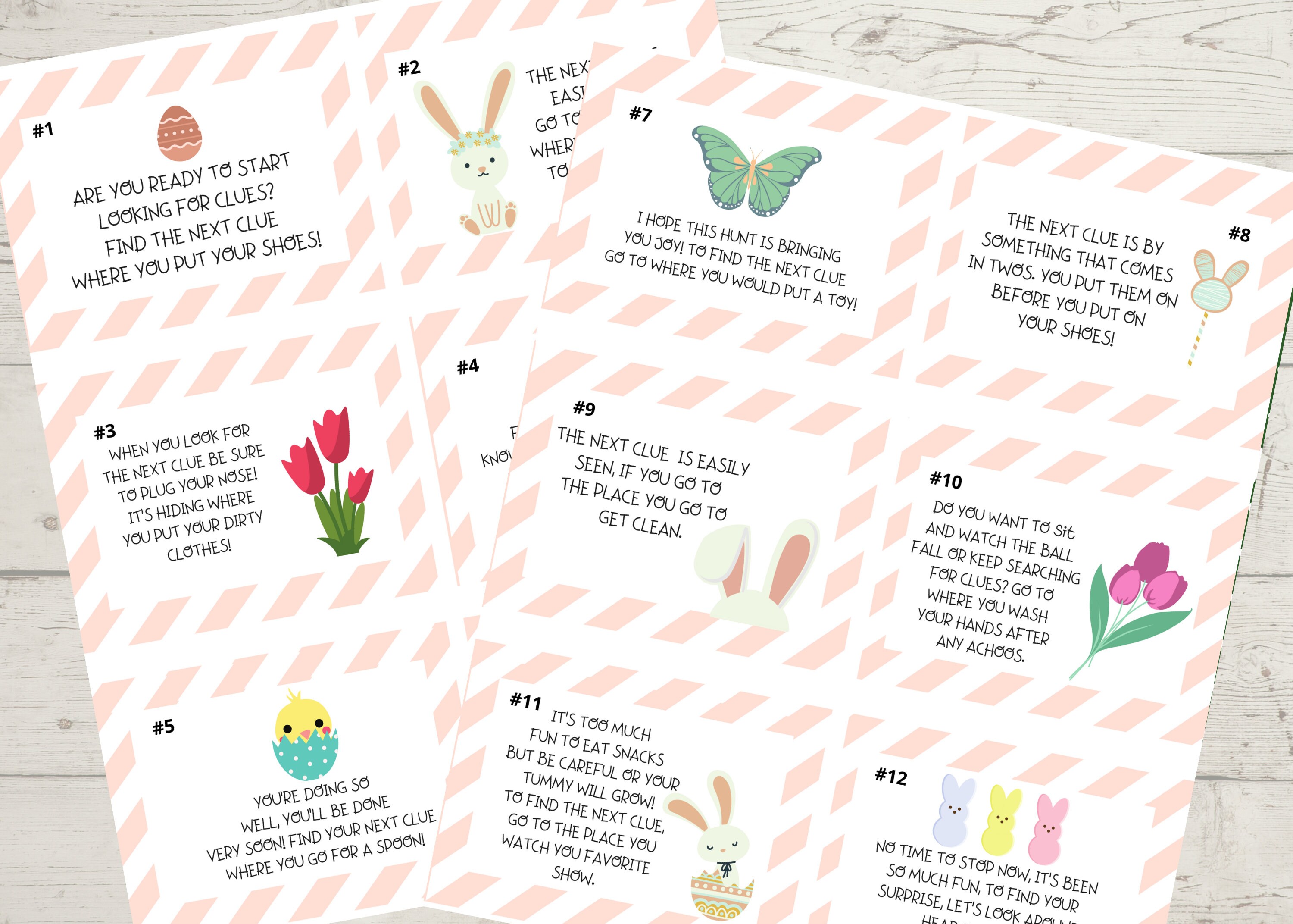Easter Scavenger Hunt Spring Game Fun at Home Printable for | Etsy