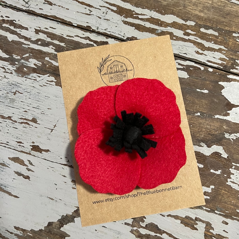 Remembrance Day Poppy Pins - Etsy