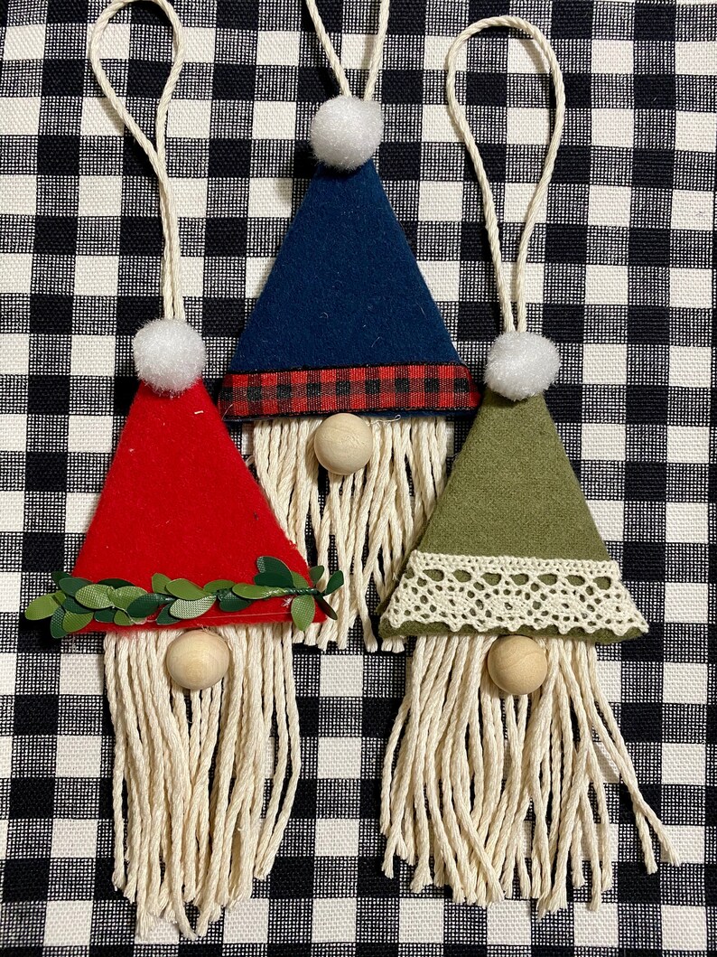 Gnome Ornament Kit DIY Christmas Gift Craft Fun at Home for - Etsy