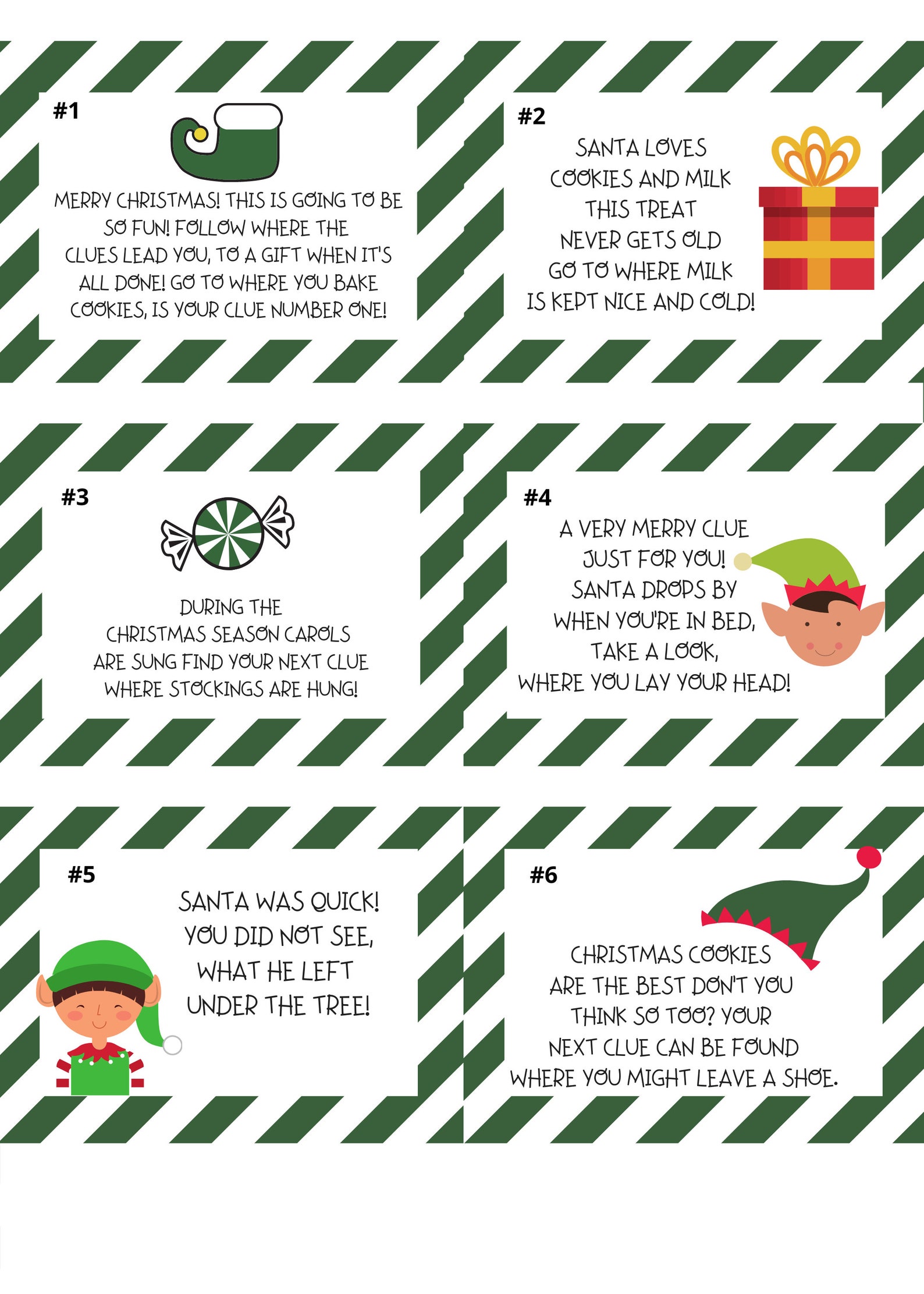 Elf Christmas Scavenger Hunt, Elfie Christmas Game, Fun at Home ...