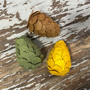 Handmade Felt Pinecones, Autumn Tablescapes, Fall Decor, Nature Indoors ...