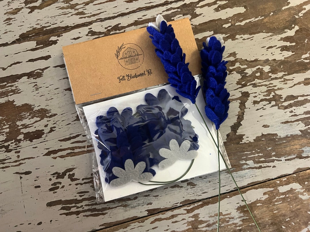 Bluebonnet Stem Craft Kit, Spring Tablescapes, Felt Fun at Home, Fun ...