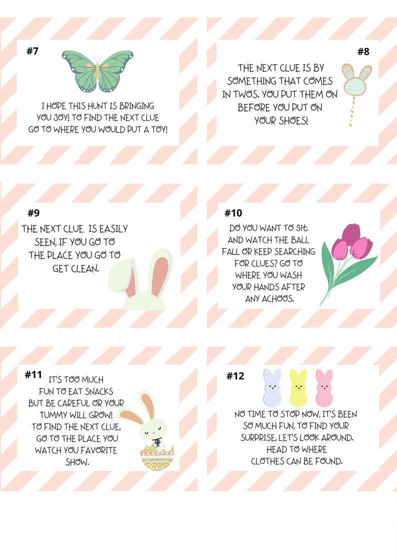 Easter Scavenger Hunt, Spring Game, Fun at Home, Printable for All Ages ...