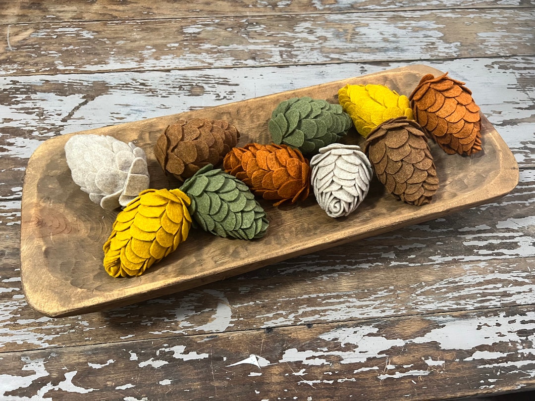 Handmade Felt Pinecones, Autumn Tablescapes, Fall Decor, Nature Indoors ...