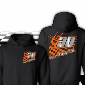 Racing Hoodie, Custom Racing Sweatshirt for Dirt Track Racing Hoodie ...