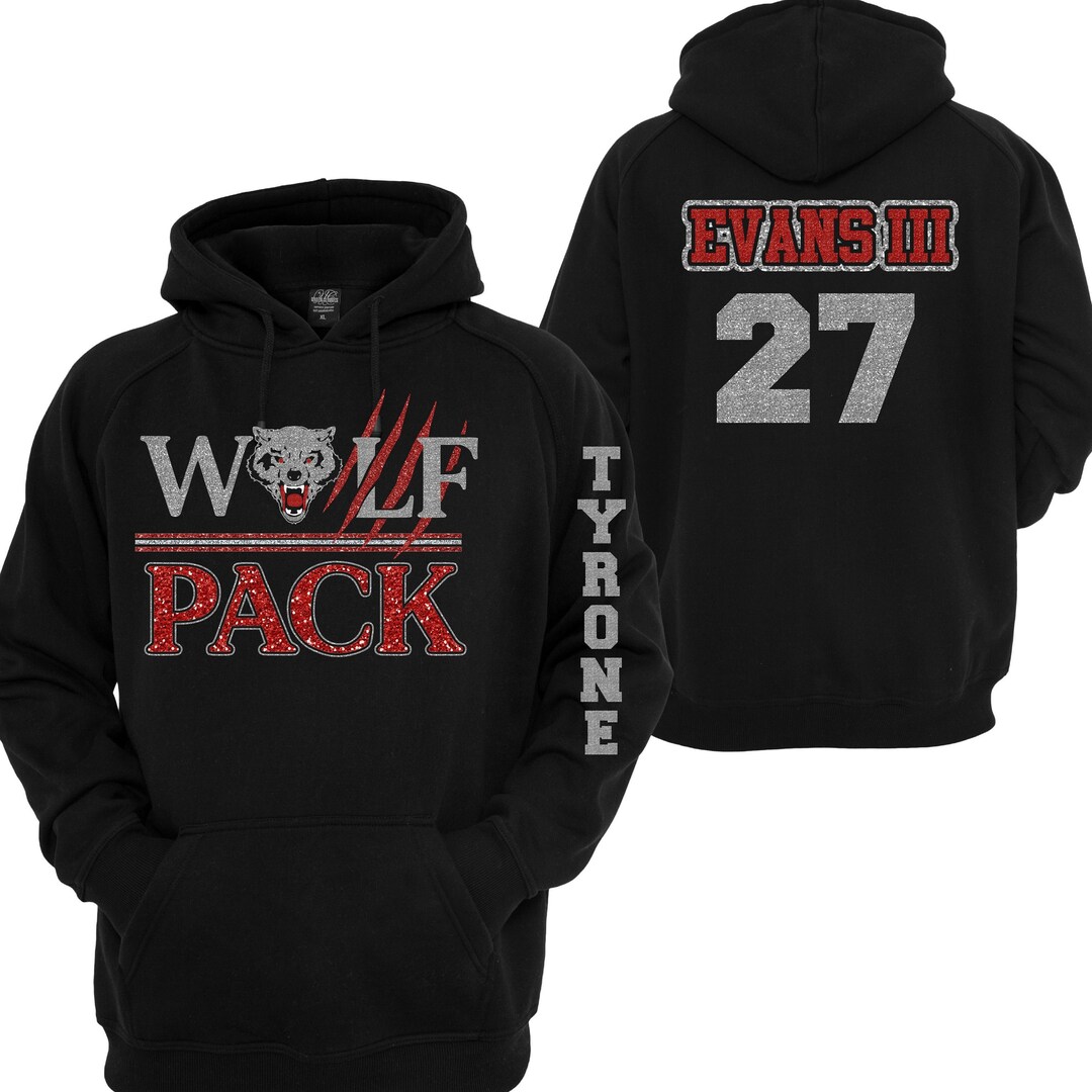 Wolf Pack Custom Football Hoodie & Shirts for Team - Etsy